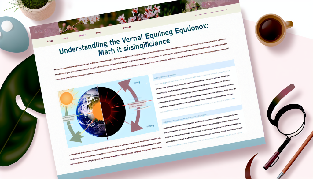 Understanding the Vernal Equinox: March 20, 2026, and Its Significance ...