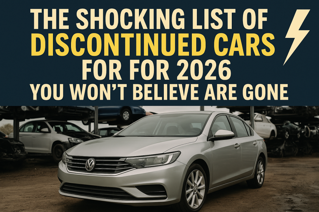 The Shocking List of Discontinued Cars for 2026 You Won't Believe Are ...